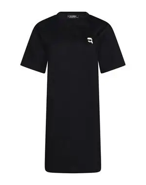 Karl Lagerfeld Mini Dress Size Cotton - Black