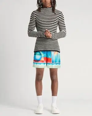 Casablanca Shorts & Bermuda Shorts Azure Size Silk