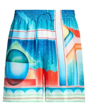 Casablanca Shorts & Bermuda Shorts Azure Size Silk