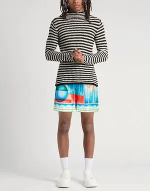 Casablanca Shorts & Bermuda Shorts Azure Size Silk