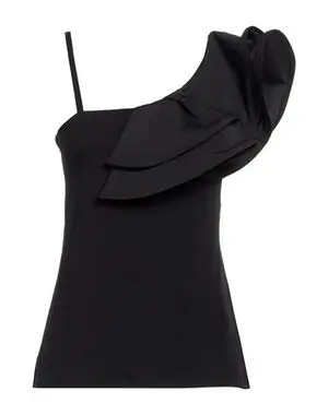 SILVIAN HEACH Top Size Cotton, Elastane - Black
