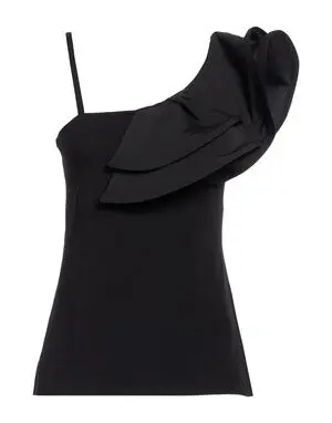 SILVIAN HEACH Top Size Cotton, Elastane - Black