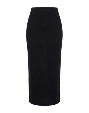 Alpha Studio Midi Skirt Midnight Size Merino Wool - Blue
