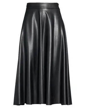CARLA G. Midi Skirt Size Polyester - Black