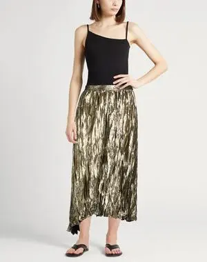 Fabiana Filippi Pleated Lamé Midi Skirt