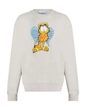 Iceberg X Garfield Sweatshirt Light Size Cotton, Polyester - Grey