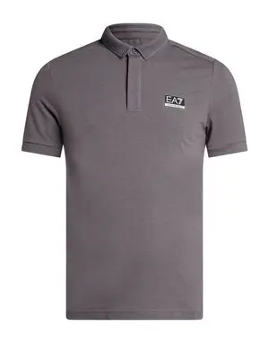 EA7 Polo Shirt Size Cotton, Polyester, Elastane - Grey