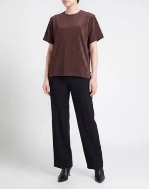 OTTOD'AME Crewneck Short Sleeve T-shirt - Brown