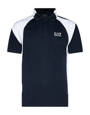 EA7 Polo Shirt Midnight Size Polyester - Blue