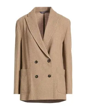 CIRCOLO 1901 Blazer Camel Size Virgin Wool, Polyamide, Elastane
