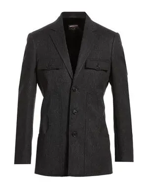 Dsquared2 Blazer Charcoal Size Virgin Wool, Cotton, Linen - Grey