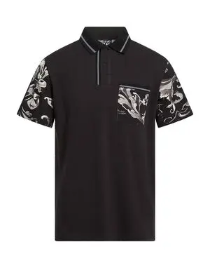 Versace Polo Shirt Size Cotton - Black