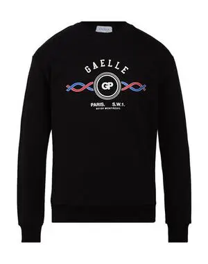 GAËLLE PARIS Cotton Sweatshirt With Printed Logo - Black