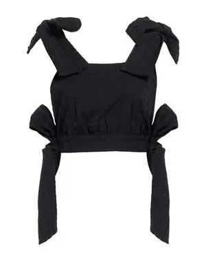 MSGM Top Size Cotton, Elastane - Black