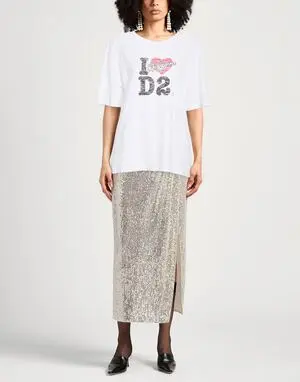Dsquared2 Cotton Jersey T-shirt With Distressed Print - White