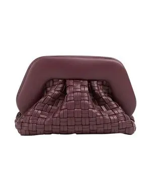 THEMOIRE Gea Handbag Burgundy Textile Fibers - Red
