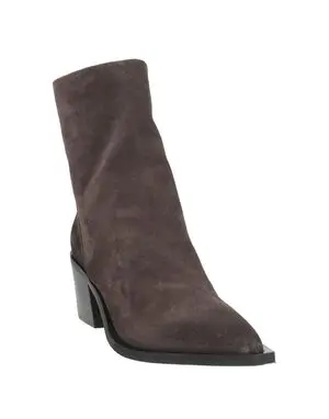 HALMANERA Ankle Boots Taupe Size Leather