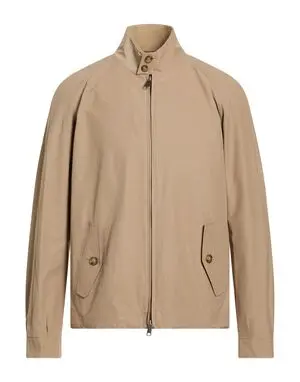 BARACUTA Cotton Polyester Harrington Jacket - Beige