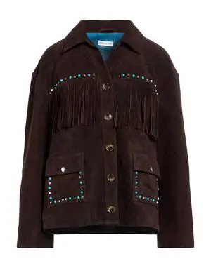 ARIZONA LOVE Suede Jacket With Appliqués And Fringes