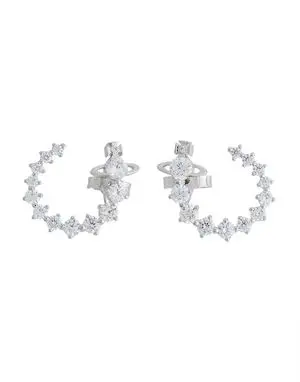 VIVIENNE WESTWOOD Lydia Crystal Earrings In Brass