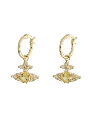 VIVIENNE WESTWOOD Earrings Platinum Brass - Grey