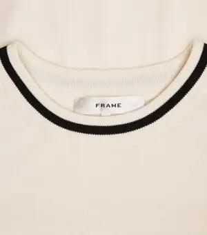 FRAME Cotton-blend Short-sleeve Sweater