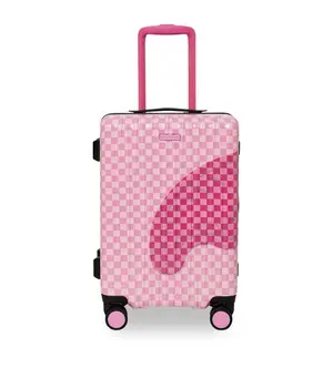 SPRAYGROUND Embossed Check Cabin Suitcase - Pink