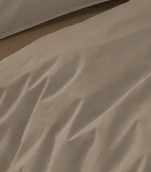 SOCIETY LIMONTA Cotton Nite King Duvet Cover - Brown