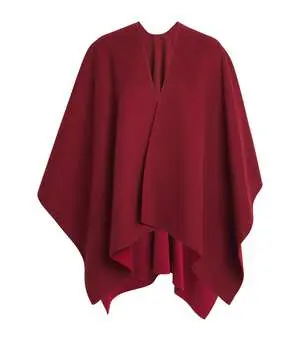 RETORI Virgin Wool Cape - Red