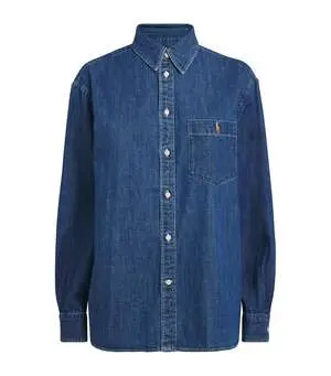 Polo Ralph Lauren Big Cotton Denim Shirt - Blue
