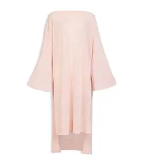 Alaïa Linen-silk Kaftan Dress - Pink