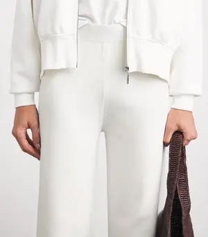 Max Mara Knitted Wide-leg Trousers - White