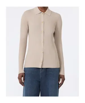 Max Mara Ribbed Button-up Cardigan