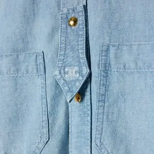Celine Cotton Denim Shirt - Faded Chambray