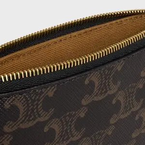 Celine Coin Purse In Triomphe Canvas