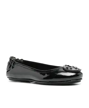 Tory Burch Minnie Travel Ballerina Flat - Black