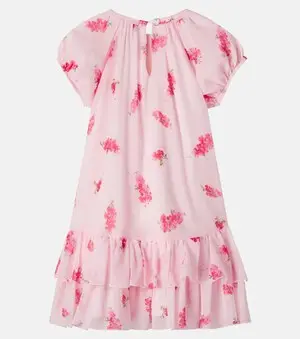 Monnalisa Floral Tiered Dress