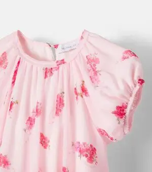 Monnalisa Floral Tiered Dress