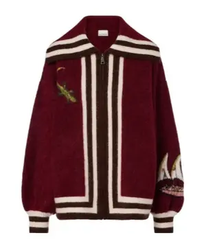 ALEMAIS X Mokshini Mohair And Wool-blend Cardigan