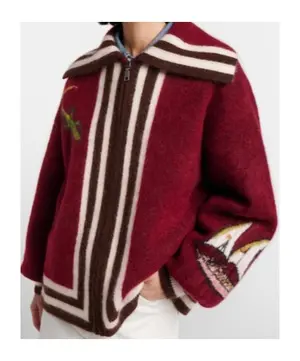 ALEMAIS X Mokshini Mohair And Wool-blend Cardigan