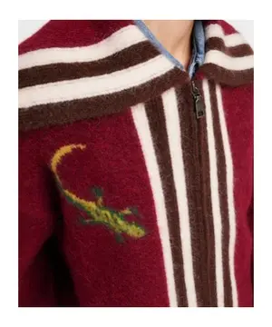 ALEMAIS X Mokshini Mohair And Wool-blend Cardigan