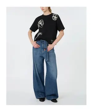 Max Mara Graphic Printed Crewneck T-shirt - Black
