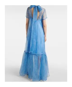 Staud Calluna Floral Organza Maxi Dress