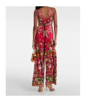 Camilla Printed Silk Jumpsuit