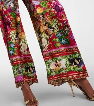 Camilla Printed Silk Jumpsuit