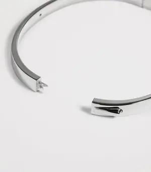 Monica Vinader Sterling Bangle With Diamond