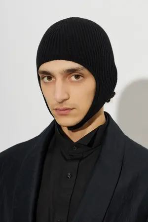 MAISON MARGIELA Wool Beanie With Logo Patch