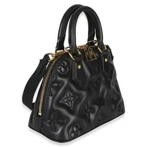 LOUIS VUITTON Bubblegram Calfskin Alma Bb Top Handle Bag