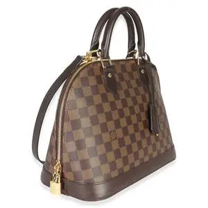 LOUIS VUITTON Damier Ebene Canvas Alma Pm Top Handle Bag