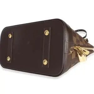 LOUIS VUITTON Damier Ebene Canvas Alma Pm Top Handle Bag